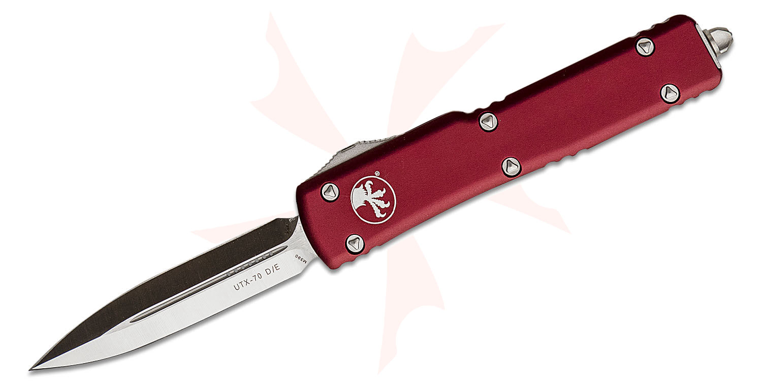 Microtech 147-4MR UTX-70 AUTO OTF Knife 2.41" Satin Double Edge Dagger ...