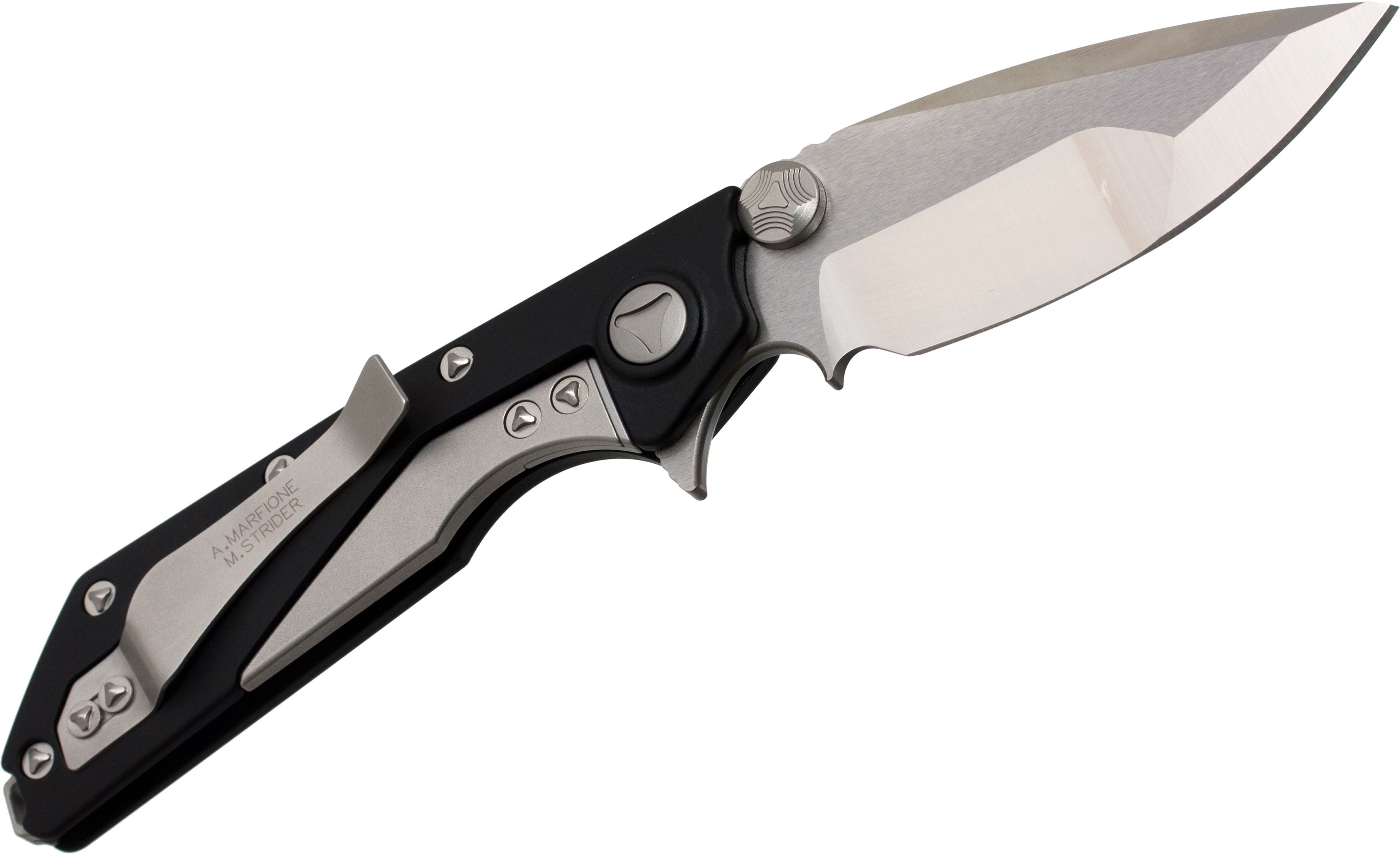 Microtech 153-4 DOC Death on Contact Manual 4" Satin Plain Blade, Aluminum Handles - KnifeCenter ...