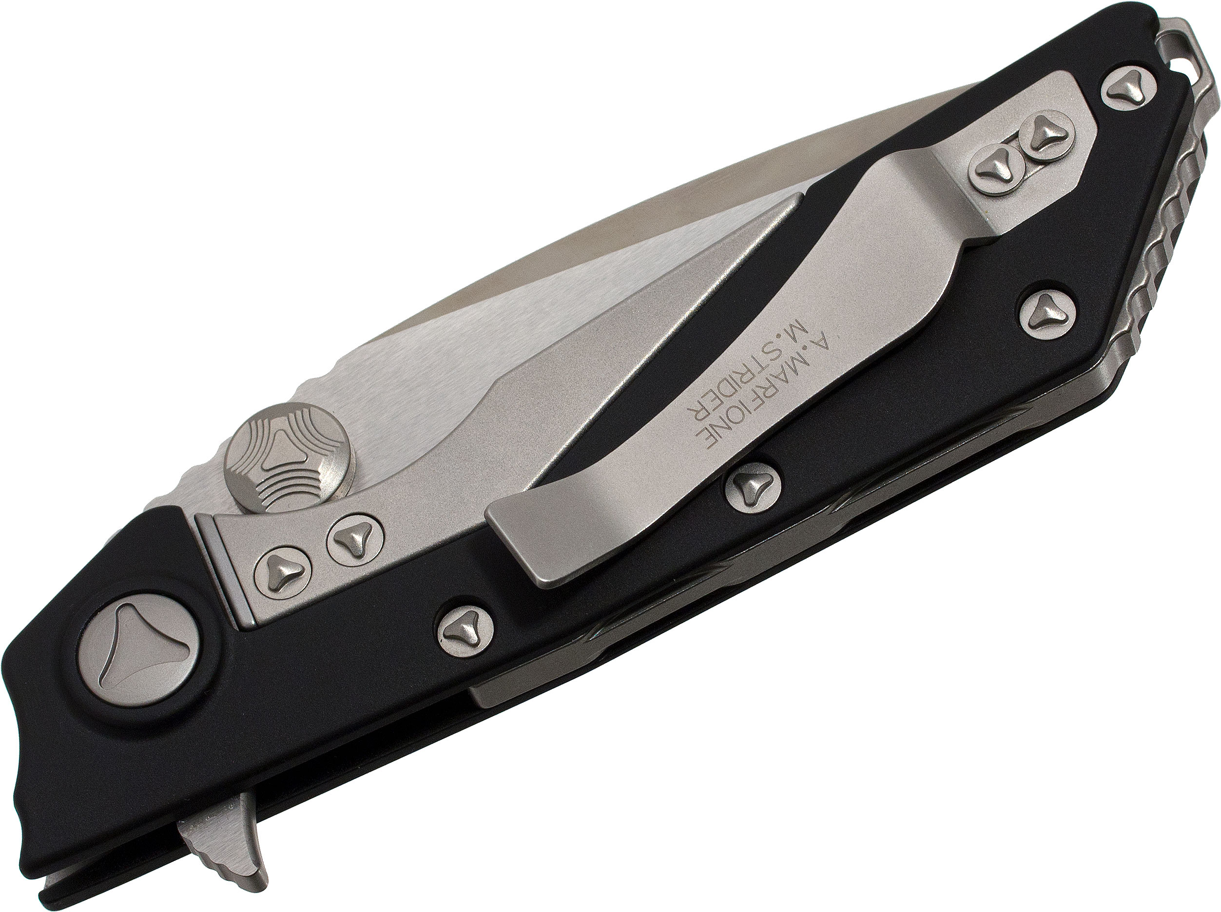 Microtech 153-4 DOC Death on Contact Manual 4" Satin Plain Blade, Aluminum Handles - KnifeCenter ...