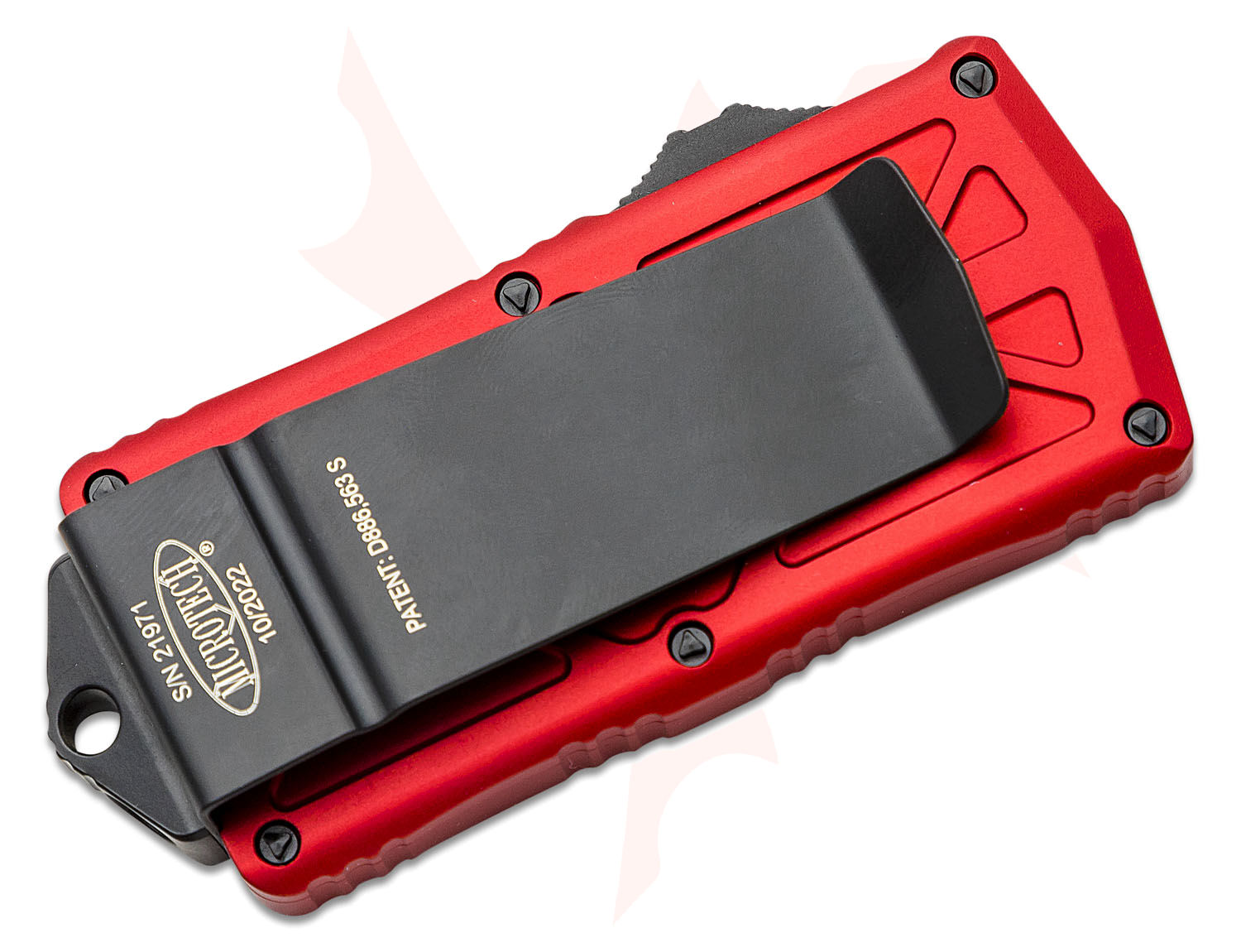 Microtech 157-1RD Exocet OTF Money Clip AUTO Knife 1.98" Black Double ...