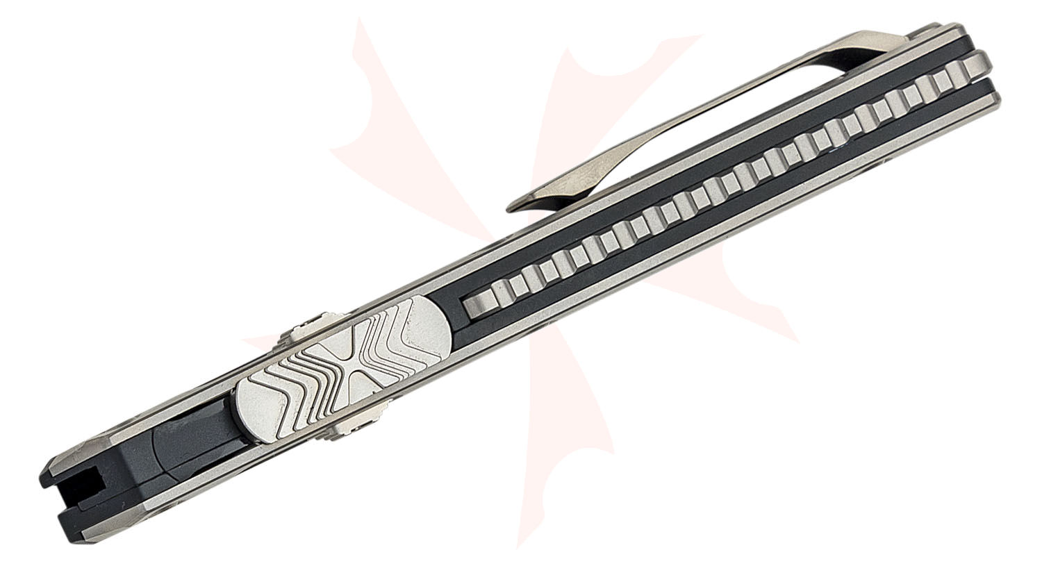 Microtech 184-10 Glykon AUTO OTF Knife 3.75" Stonewashed Double Edge ...