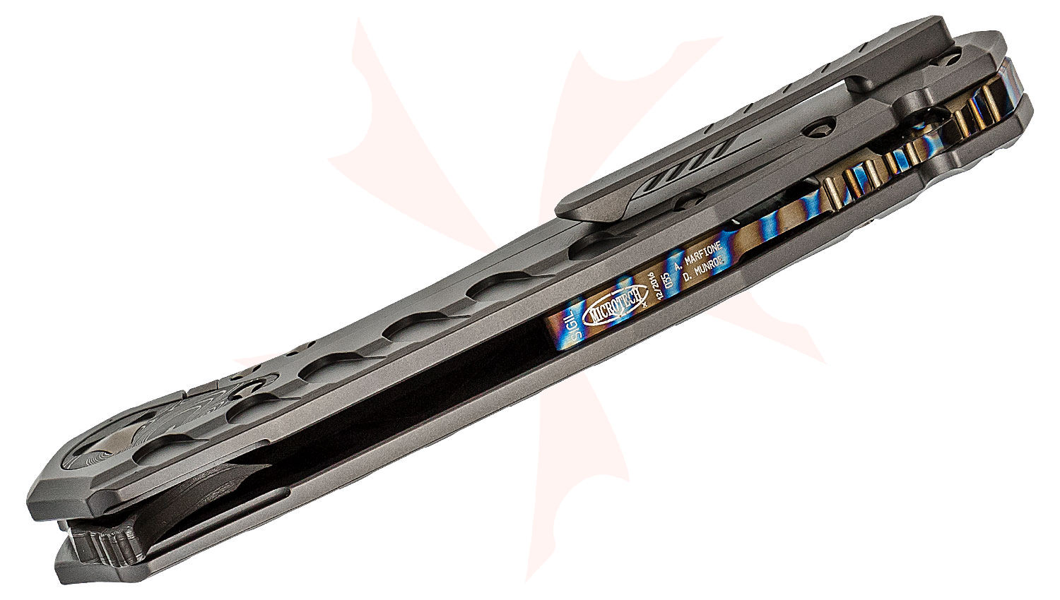 Microtech Signature Series 196-16 Custom Sigil MK6 #035 Flipper Knife 3 ...