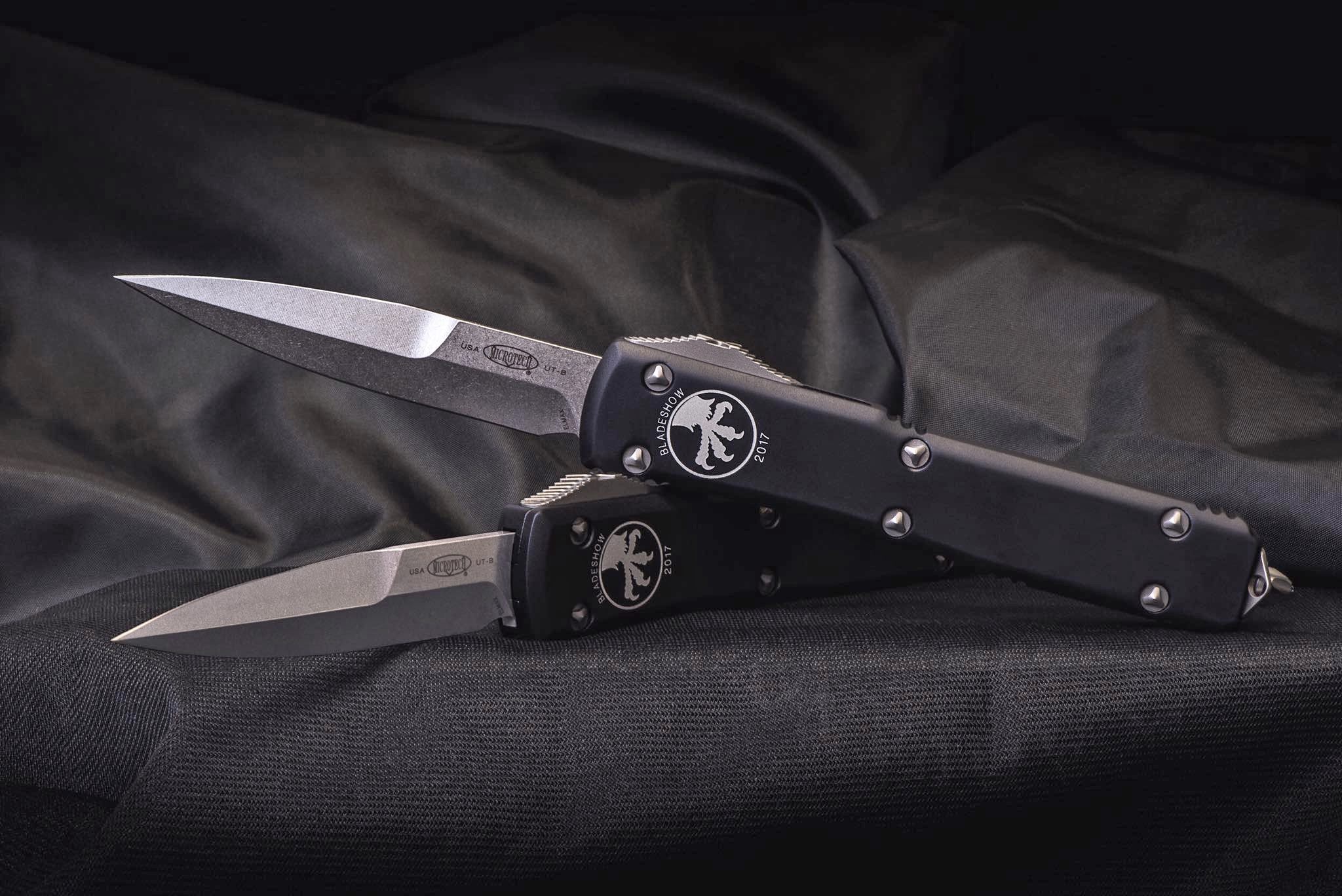 Microtech BLADE Show 2017 Special Ultratech AUTO OTF 3.46" Elmax Double ...