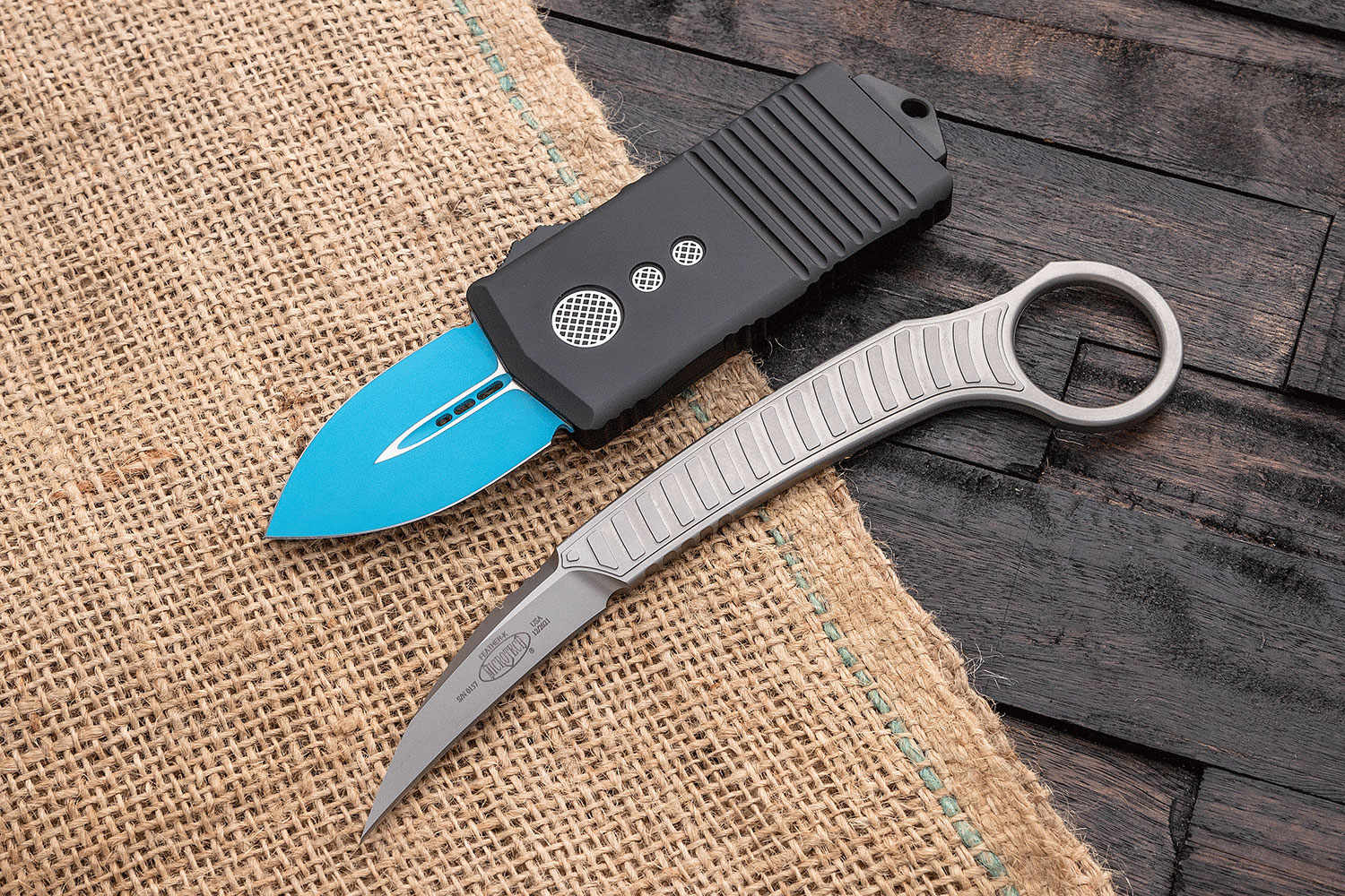 Microtech/Bastinelli Creations 215-7S Signature Series Feather Fixed ...