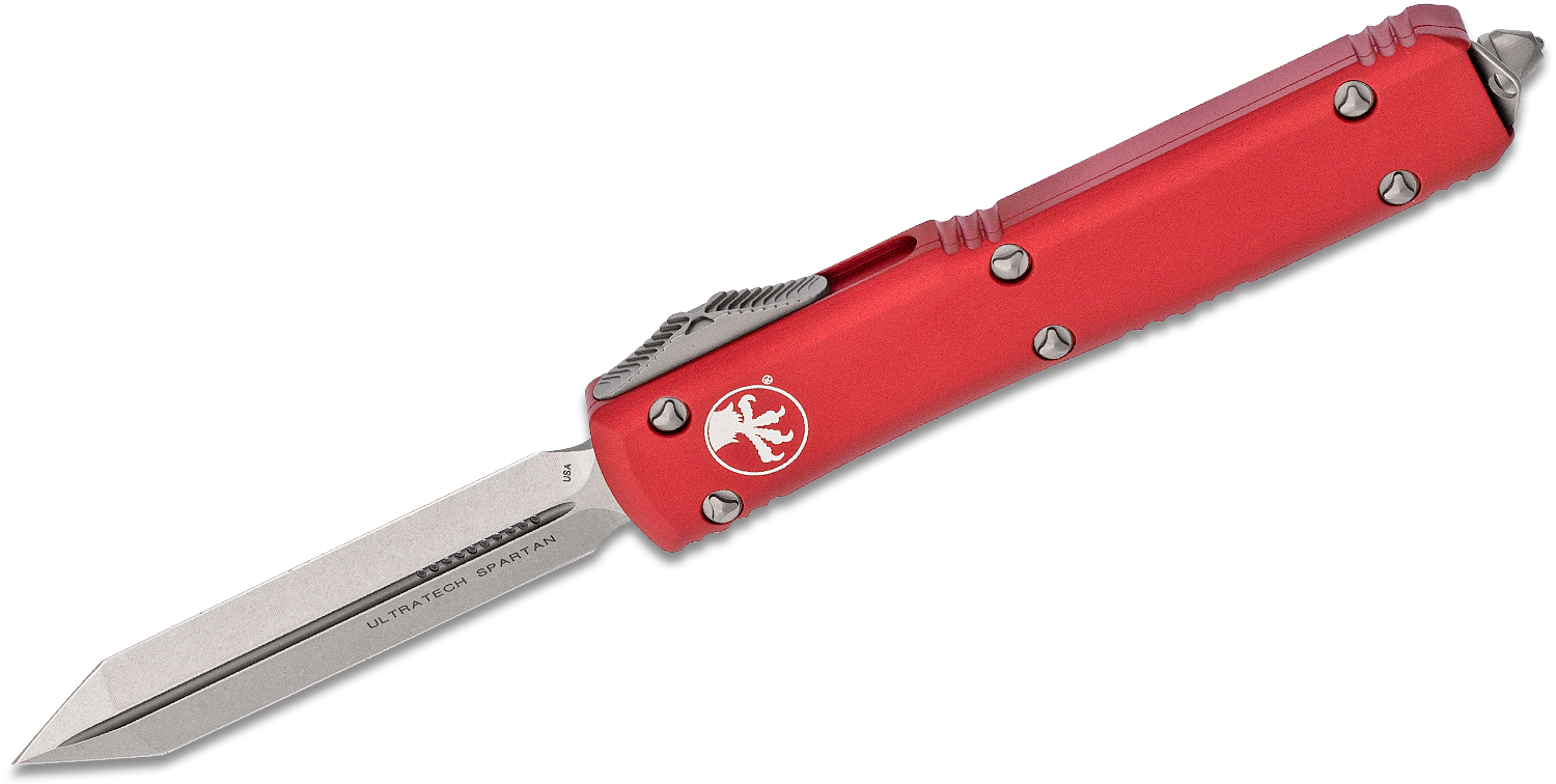 Microtech 223-10RD Spartan Ultratech AUTO OTF 3.46" Stonewashed Double ...