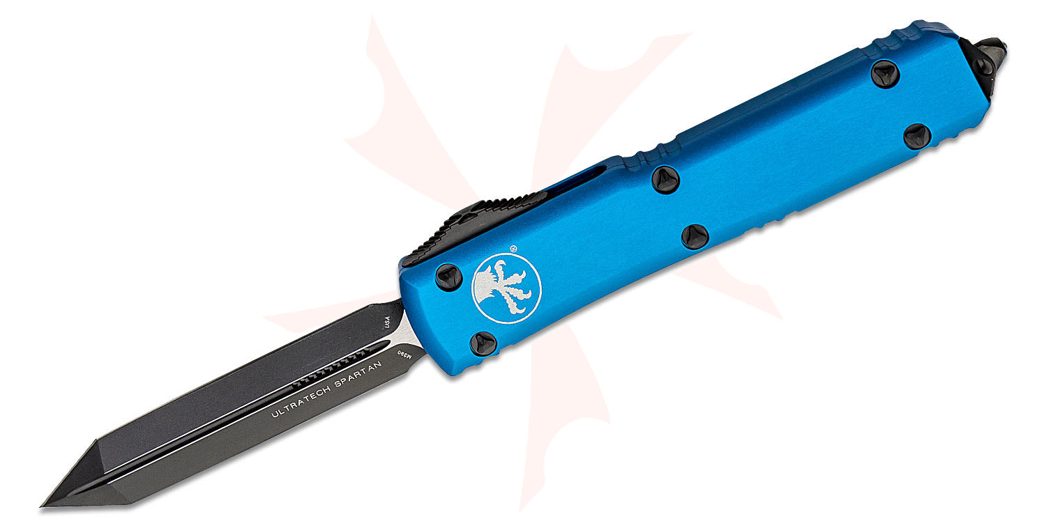 Microtech 223-1BL Spartan Ultratech AUTO OTF 3.46" Black Double Edge ...
