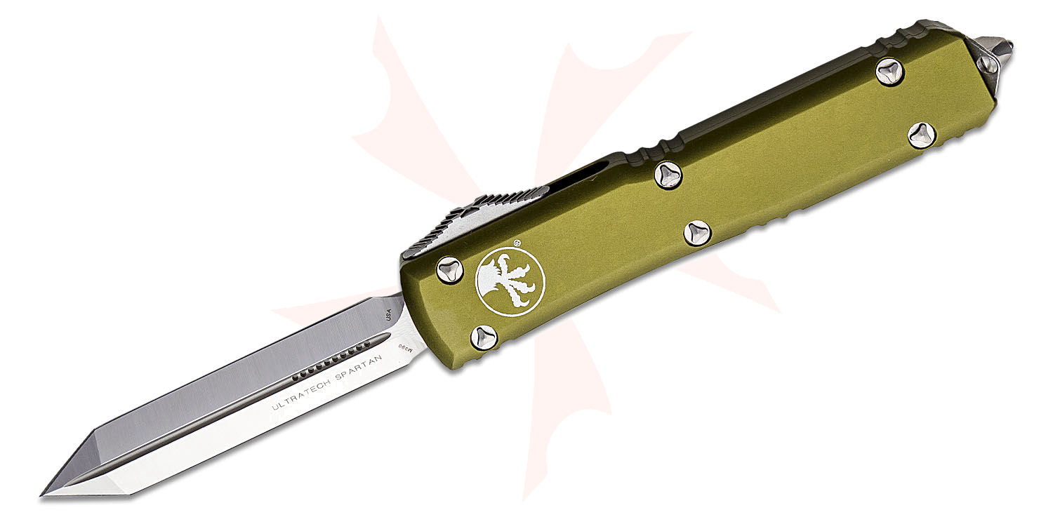Microtech 223-4OD Spartan Ultratech AUTO OTF 3.46" Satin Double Edge ...