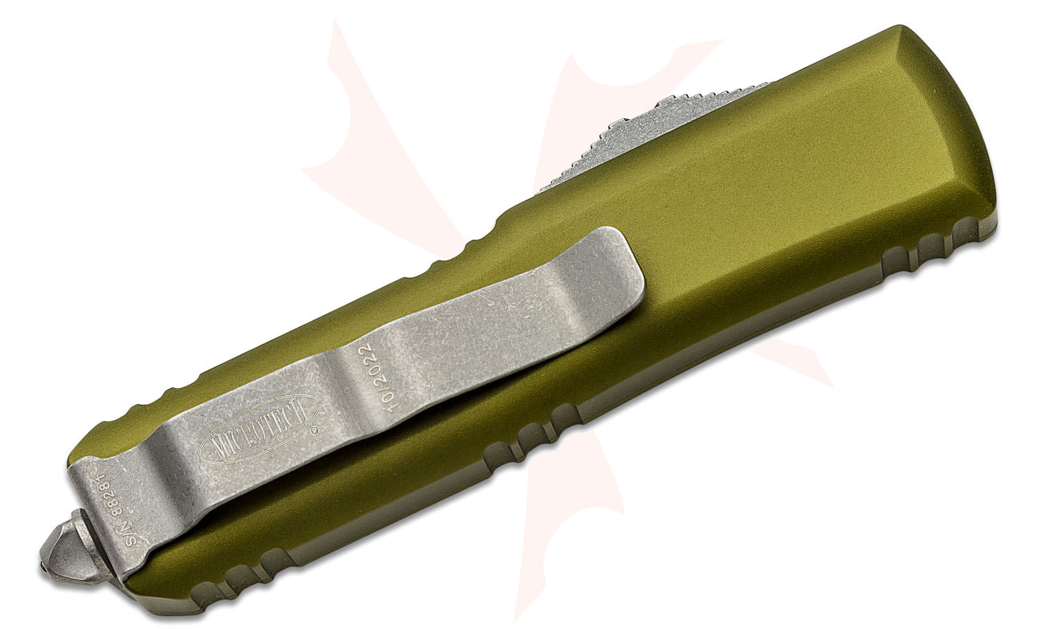 Microtech 230-10APOD Spartan UTX-85 AUTO OTF 3" Apocalyptic Double Edge ...