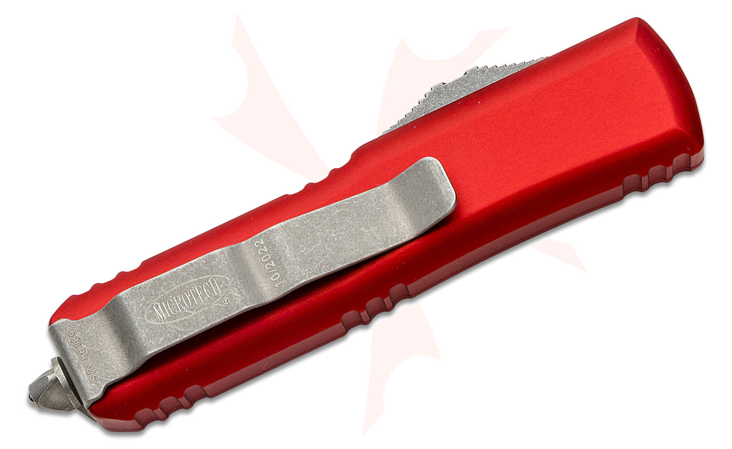 Microtech 230-10APRD Spartan UTX-85 AUTO OTF 3" Apocalyptic Double Edge ...