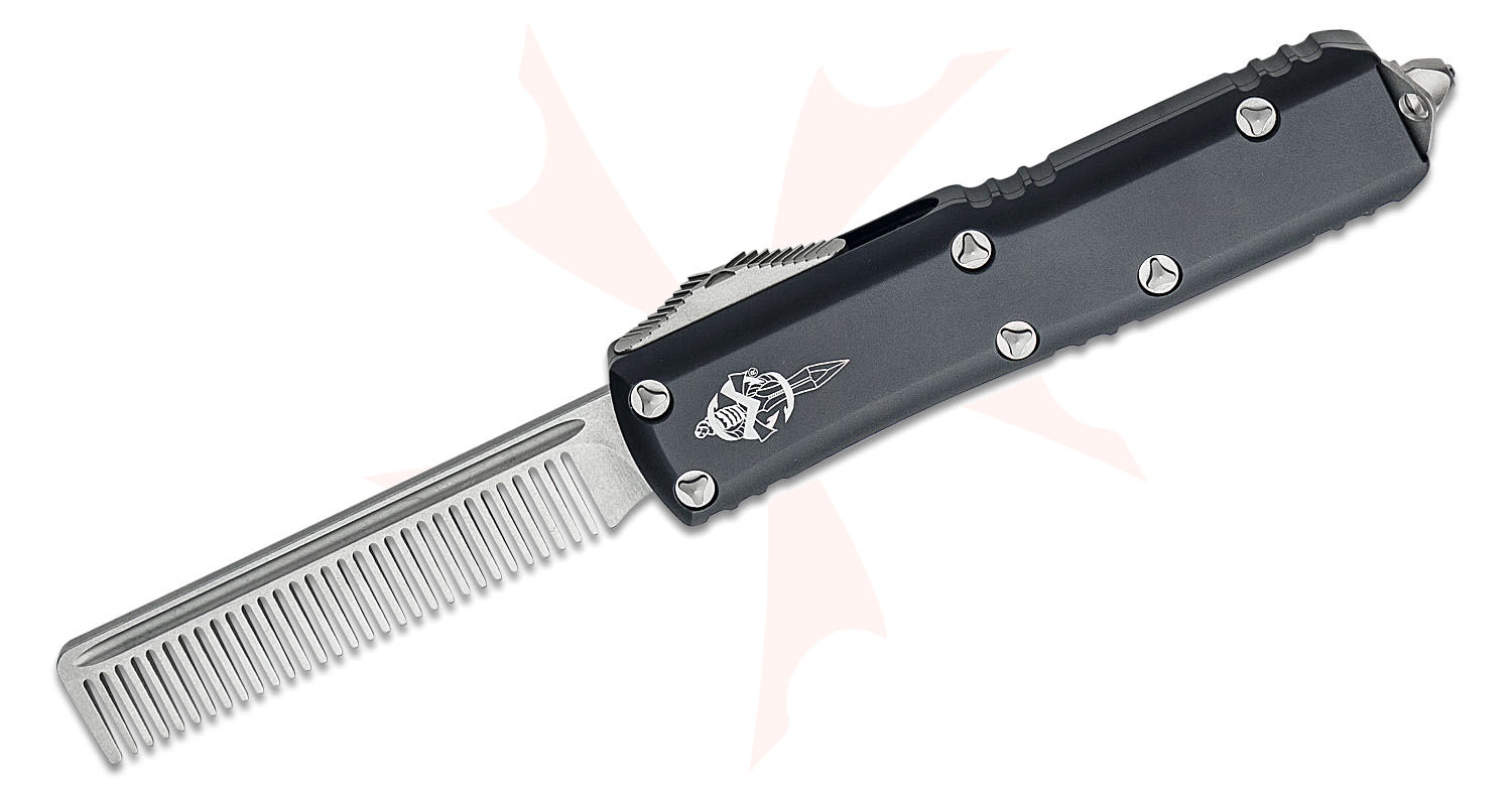 Microtech "Marfione Custom Knives" UTX-85 OTF Knife Tactical Beard Comb ...