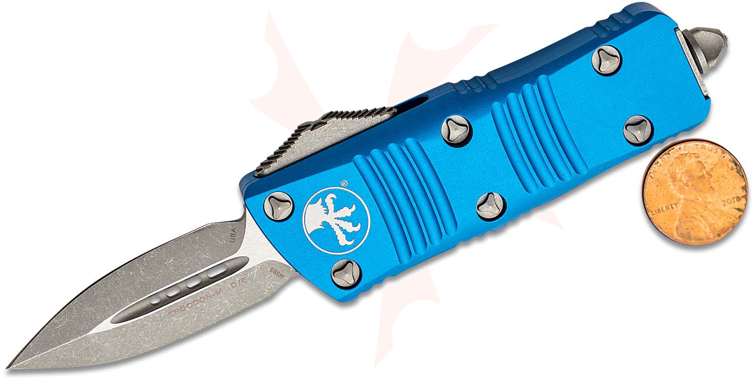 Microtech 238-10APBL Troodon Mini OTF AUTO Knife 1.99" Apocalyptic ...