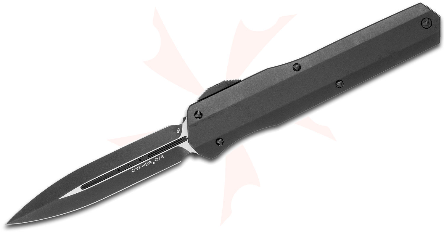 Microtech/DC Munroe Tactical 242S-1T Cypher OTF AUTO 4.125" Black ...