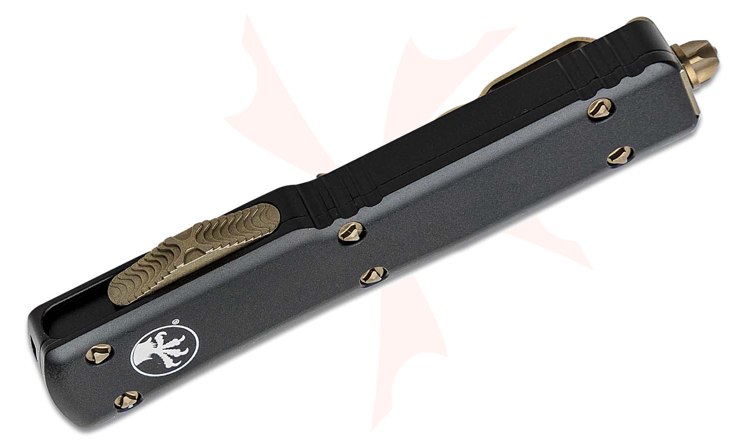 Microtech 249-13 UTX-70 AUTO OTF Knife 2.41" Bronze Double Edge Spartan ...