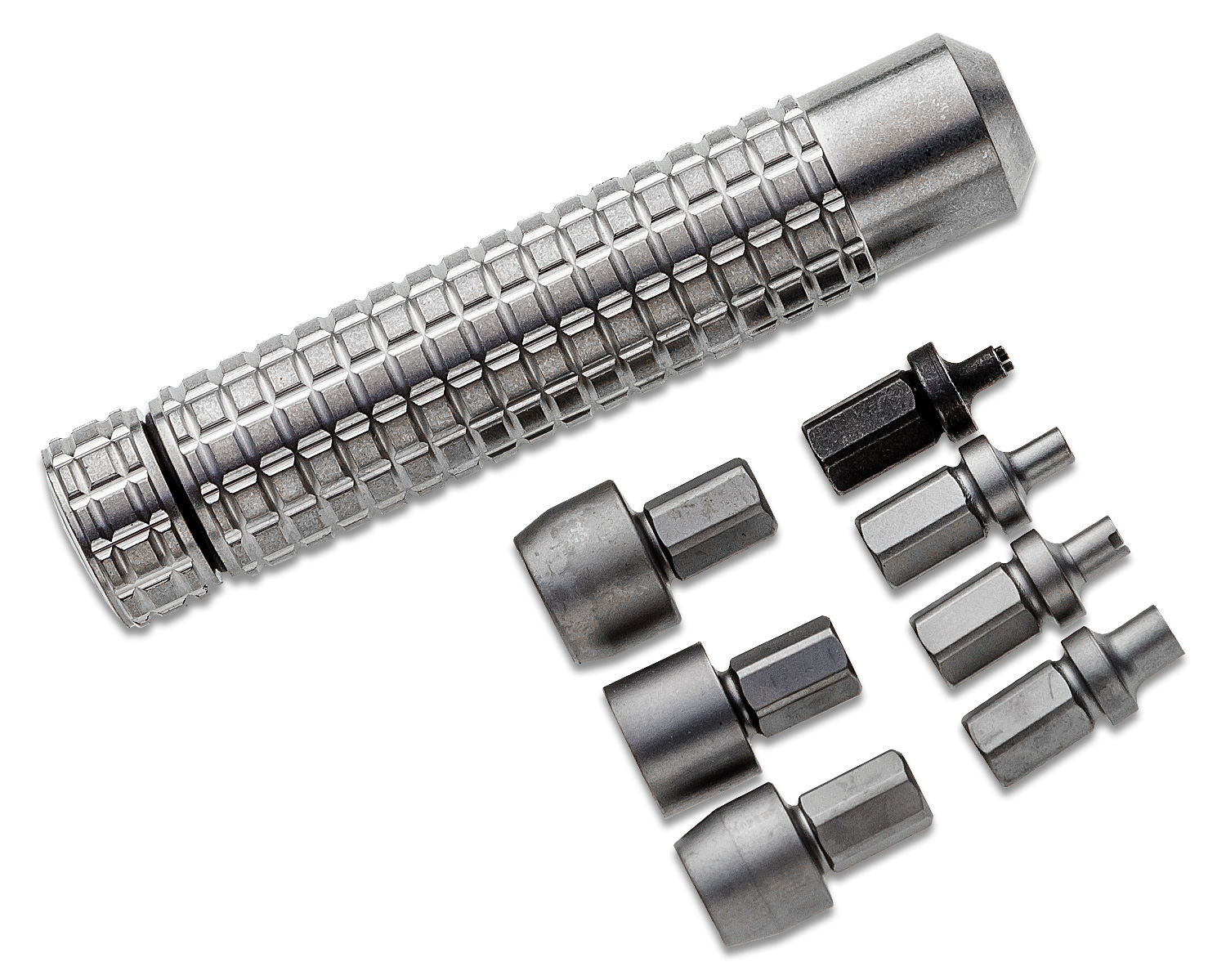 Microtech 98-4 MK Tool Kit with 8 Bits, Satin Stainless Steel ...