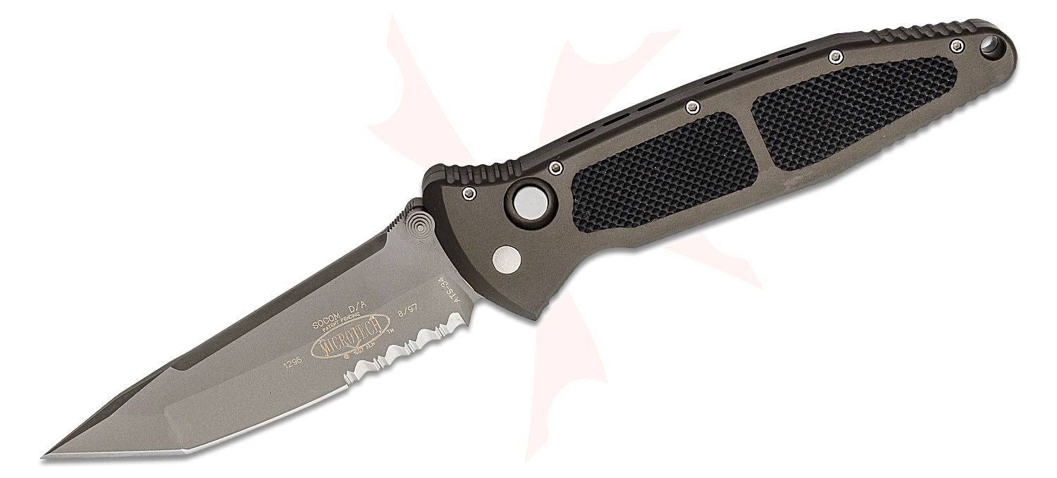 Microtech Vintage 8/97 Socom Dual-Action AUTO Folding Knife 4" AST-34 ...