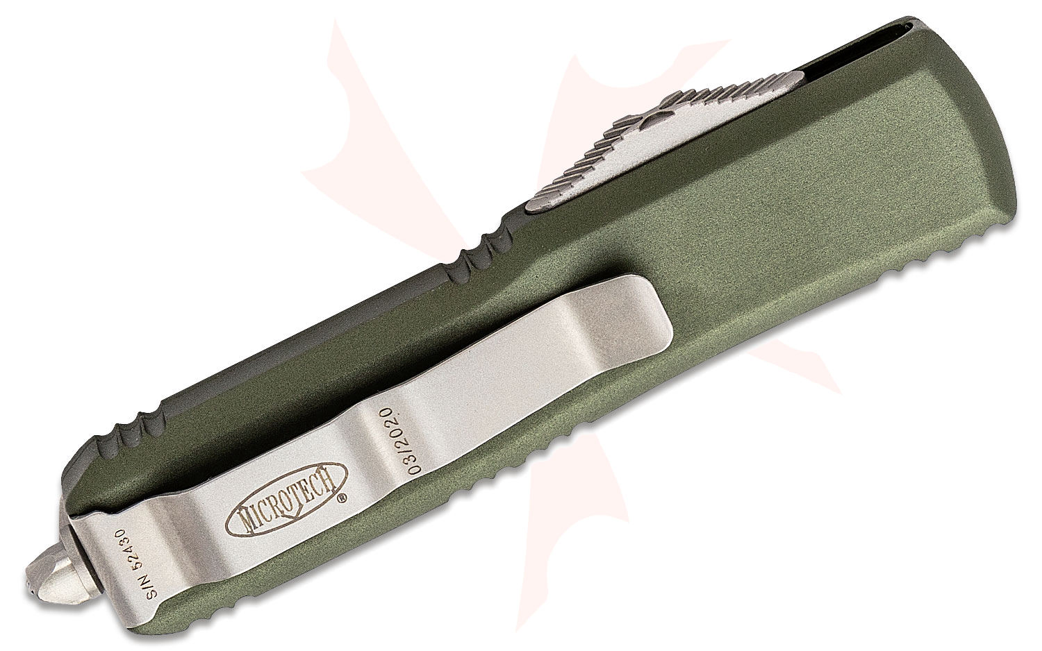 Microtech 233-11OD UTX-85 AUTO OTF 3" Stonewashed Tanto Combo Blade, OD ...