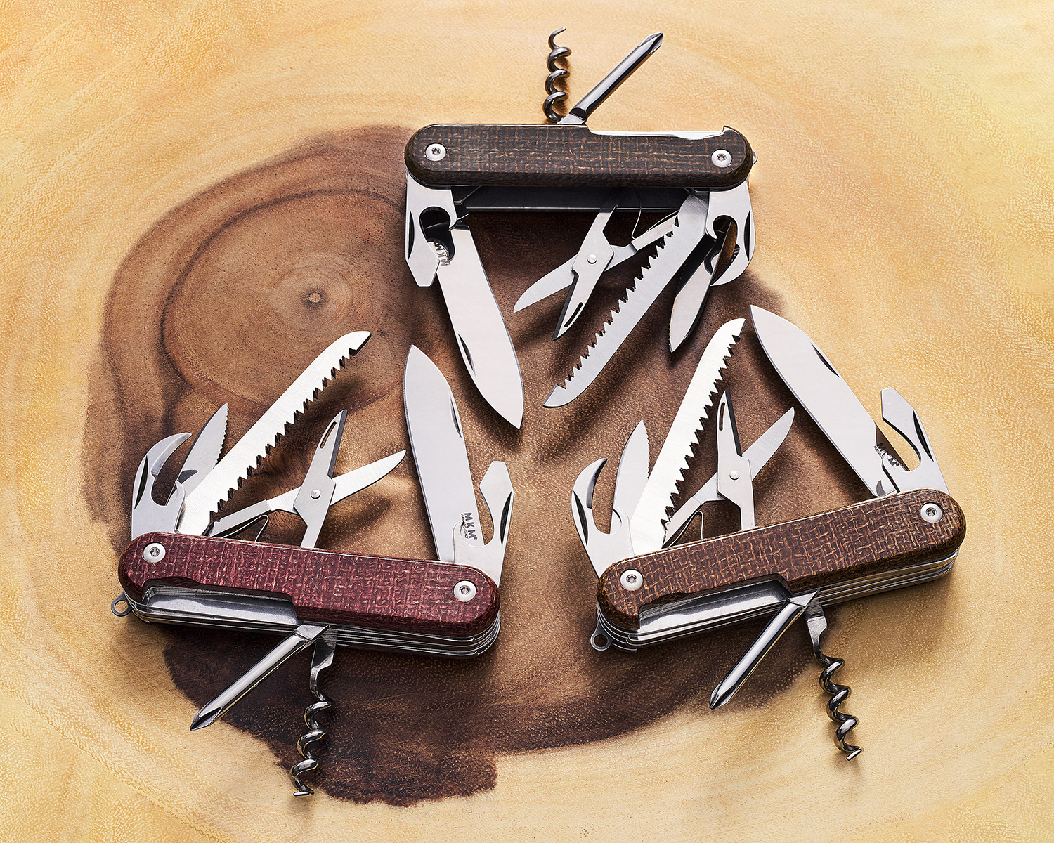 MKM Knives Campo 8 Multi-Tool Folding Knife 2.94" M390 Polished Pen ...