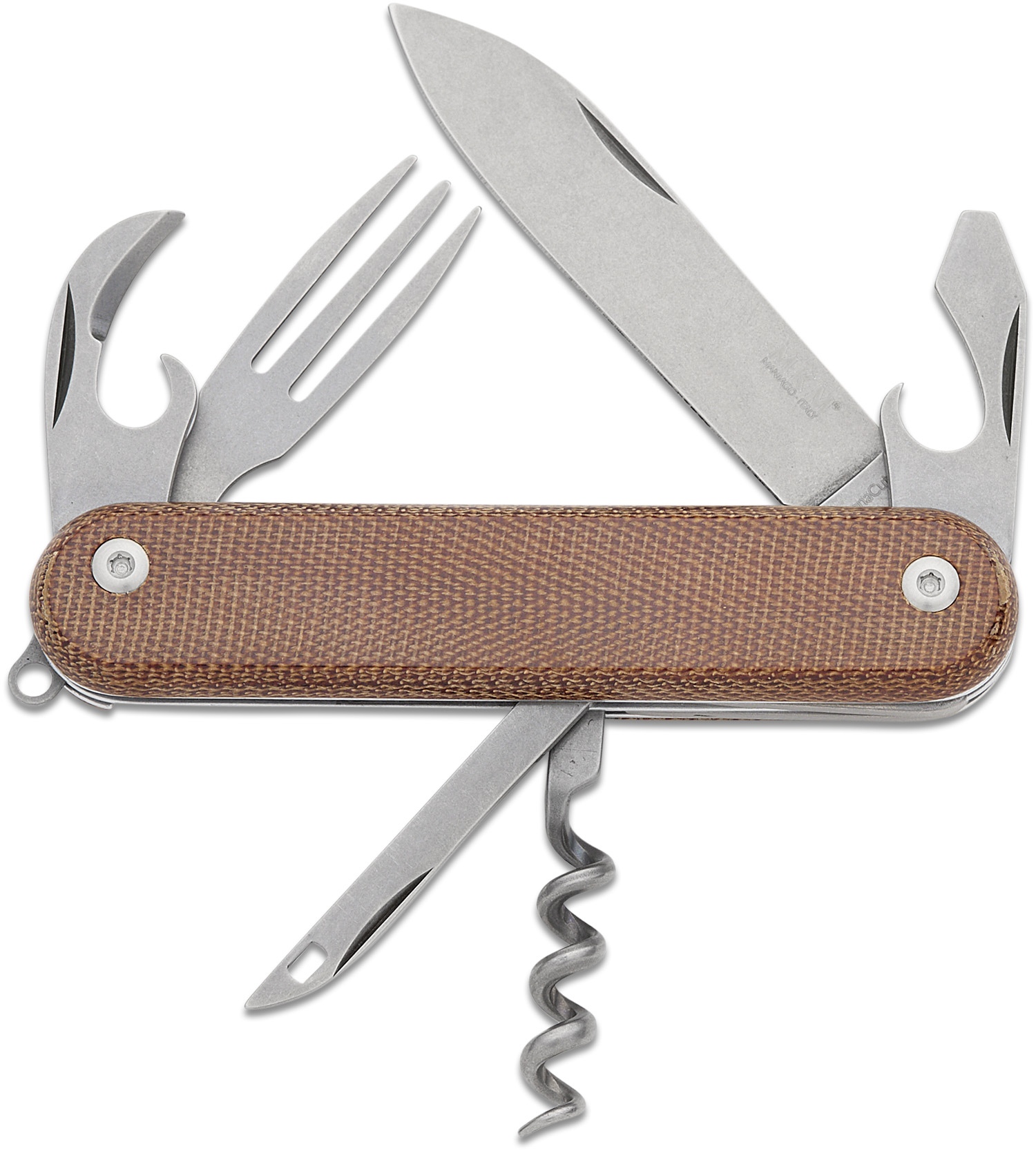 MKM Mercury Knives Malga 6 Multi-Tool Folding Knife 2.64" CPM-MagnaCut Stonewashed Pen Blade ...