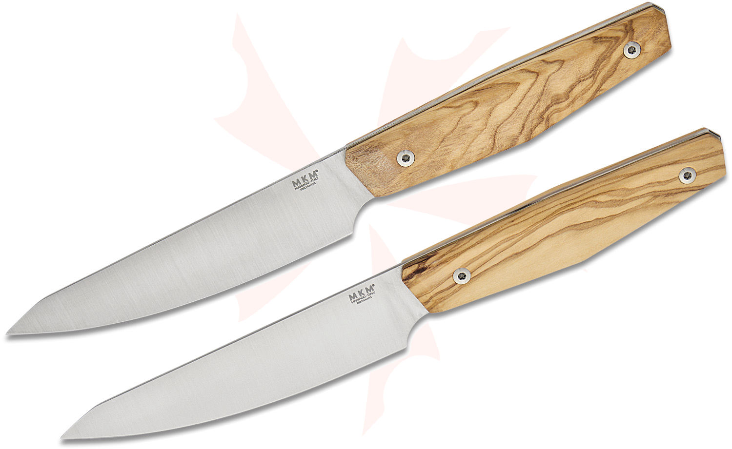 MKM Jens Anso Prima Kitchen 2-Piece Steak Knife Set 4.63" X50CrMoV15 ...