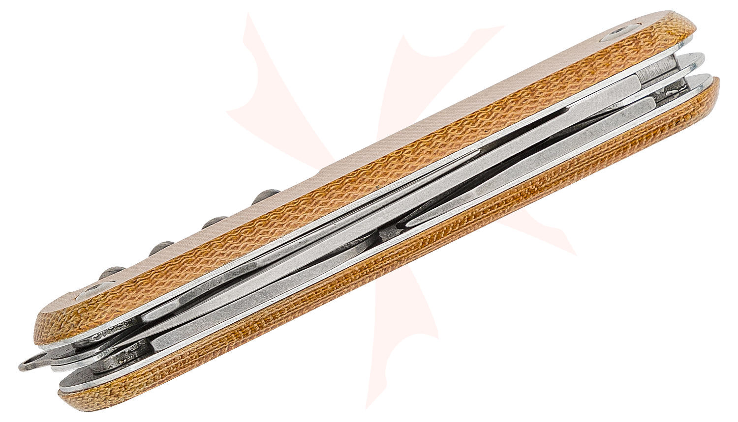 MKM Mercury Knives Malga 6 Multi-Tool Folding Knife 2.64" M390 Stonewashed Pen Blade, Natural ...