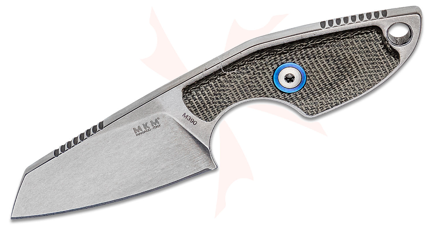 MKM Knives Jesper Voxnaes Mikro 2 Fixed Blade Neck Knife 1.97" M390 ...