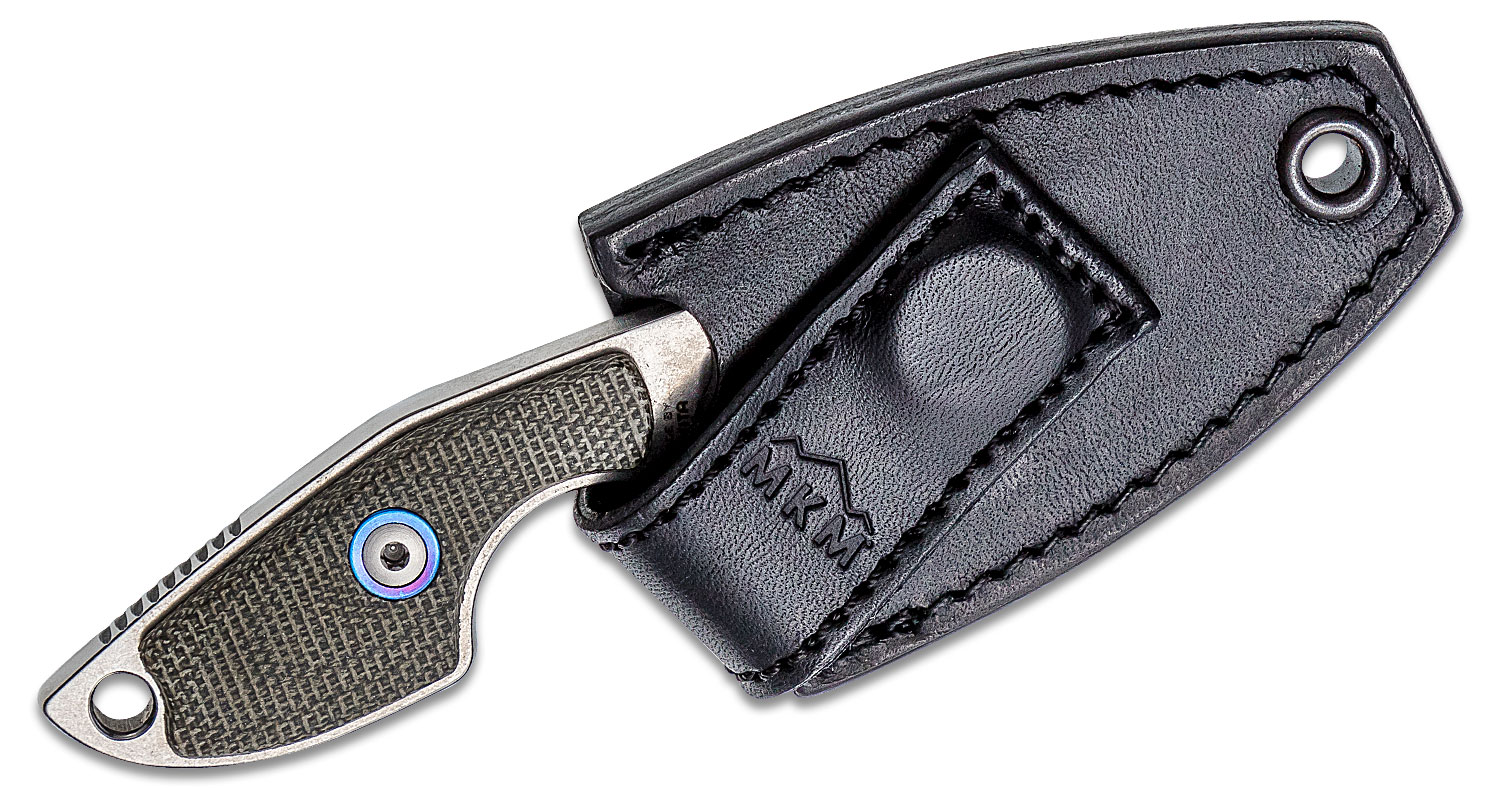 MKM Knives Jesper Voxnaes Mikro 2 Fixed Blade Neck Knife 1.97" M390 ...