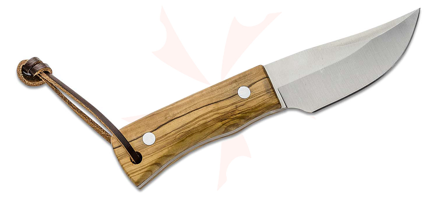 Muela P8OL Orix Skinner 3.25" 440C Satin Skinner Blade, Olive Wood ...