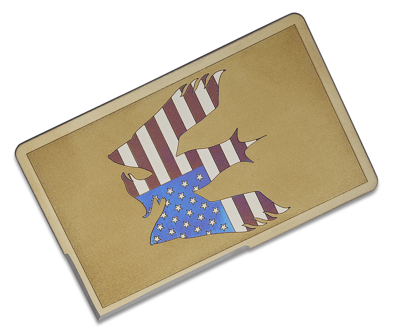 Mummert Knives Custom CC-L Gold Titanium Credit Card Style Knife ...