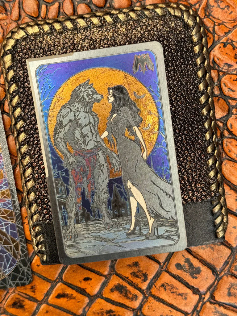 Mummert Knives Custom CC-L Titanium Credit Card Style Knife, Halloween ...