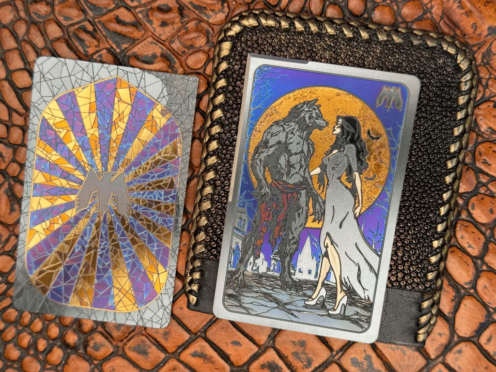 Mummert Knives Custom CC-L Titanium Credit Card Style Knife, Halloween ...