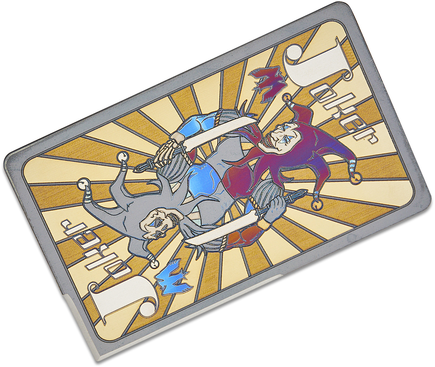 Mummert Knives Custom CC-L Titanium Credit Card Style Knife, Joker Card ...