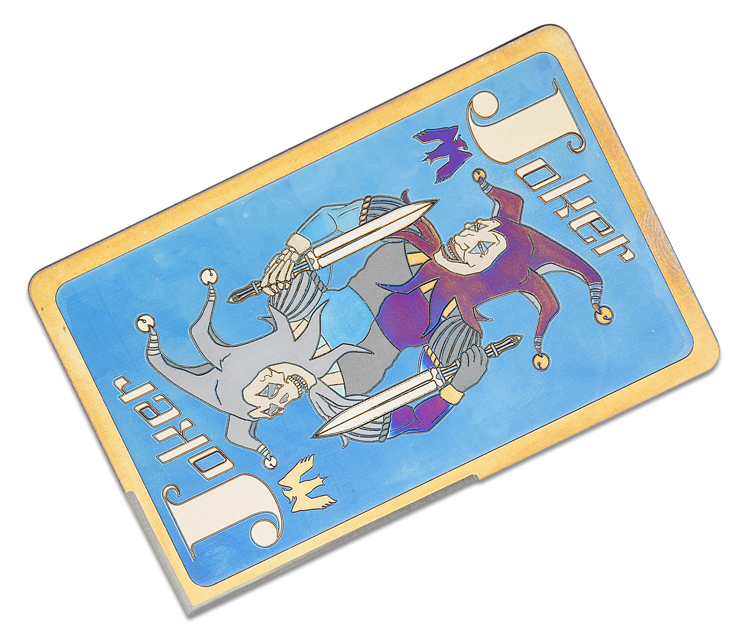 Mummert Knives Custom CC-L Titanium Credit Card Style Knife, Royal Jack ...