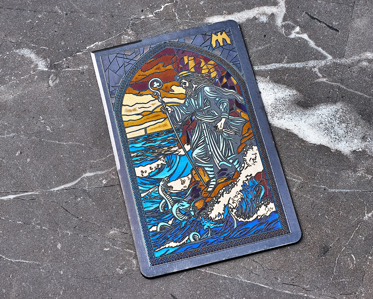 Mummert Knives Custom CC-L Titanium Credit Card Style Knife, St ...