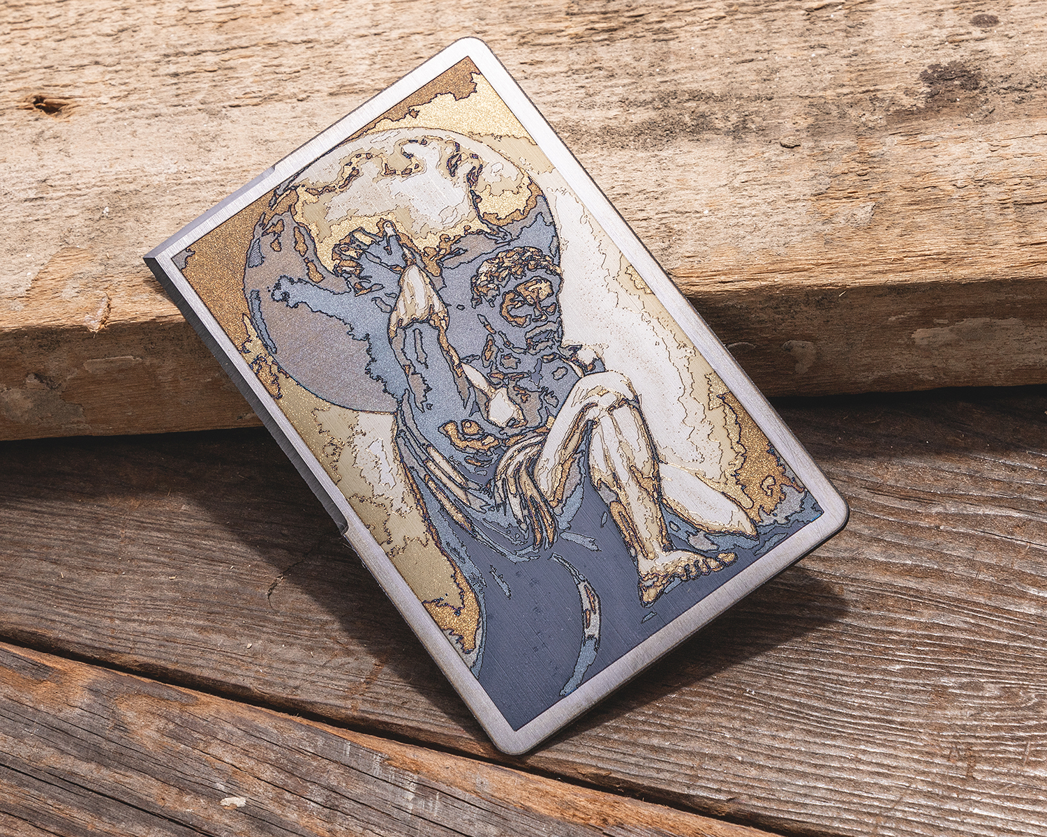 Mummert Knives Custom CC-L Titanium Credit Card Style Knife, Atlas ...