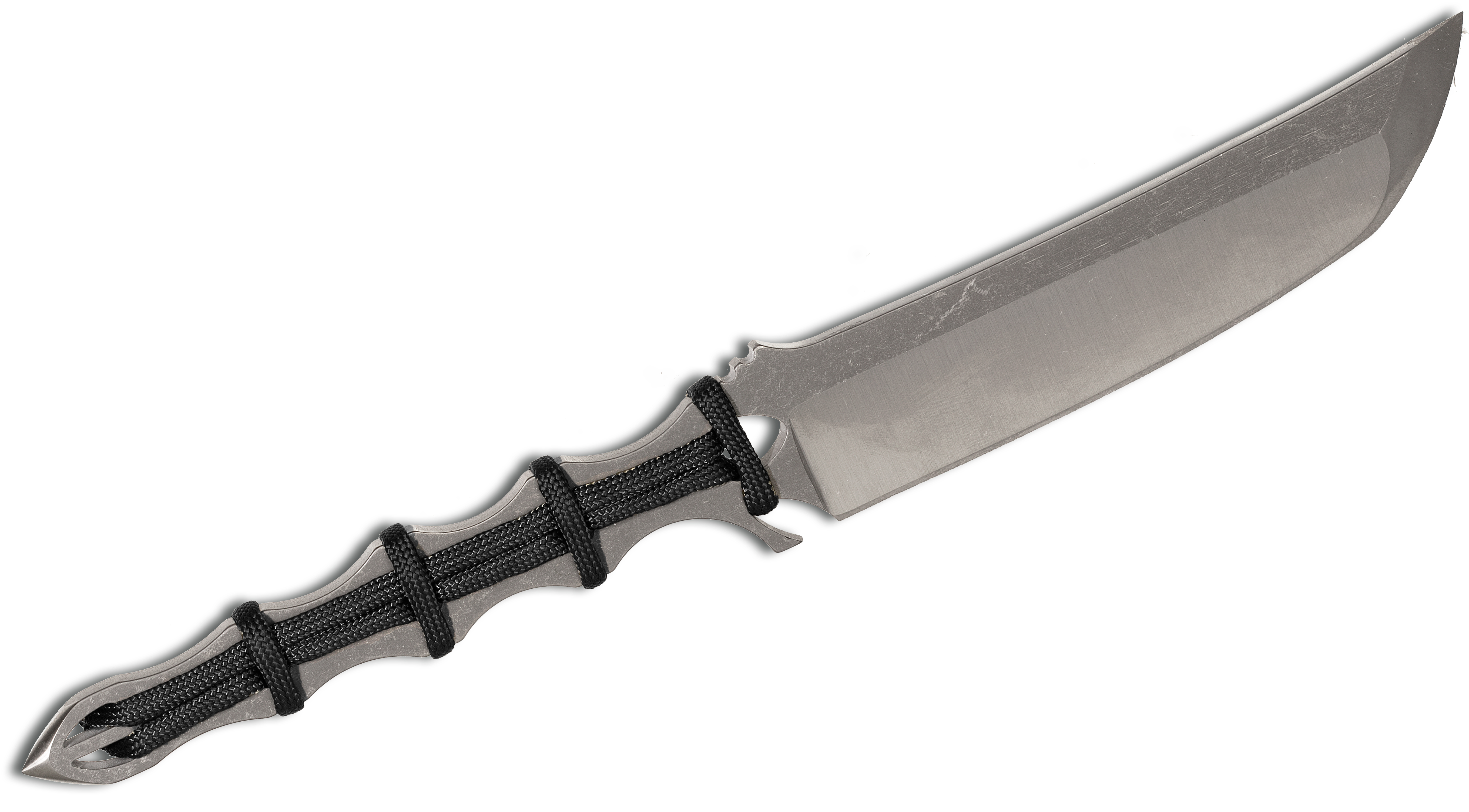 Mummert Knives Custom YT-XL Fixed 4.75" Titanium Tanto Blade, Black ...
