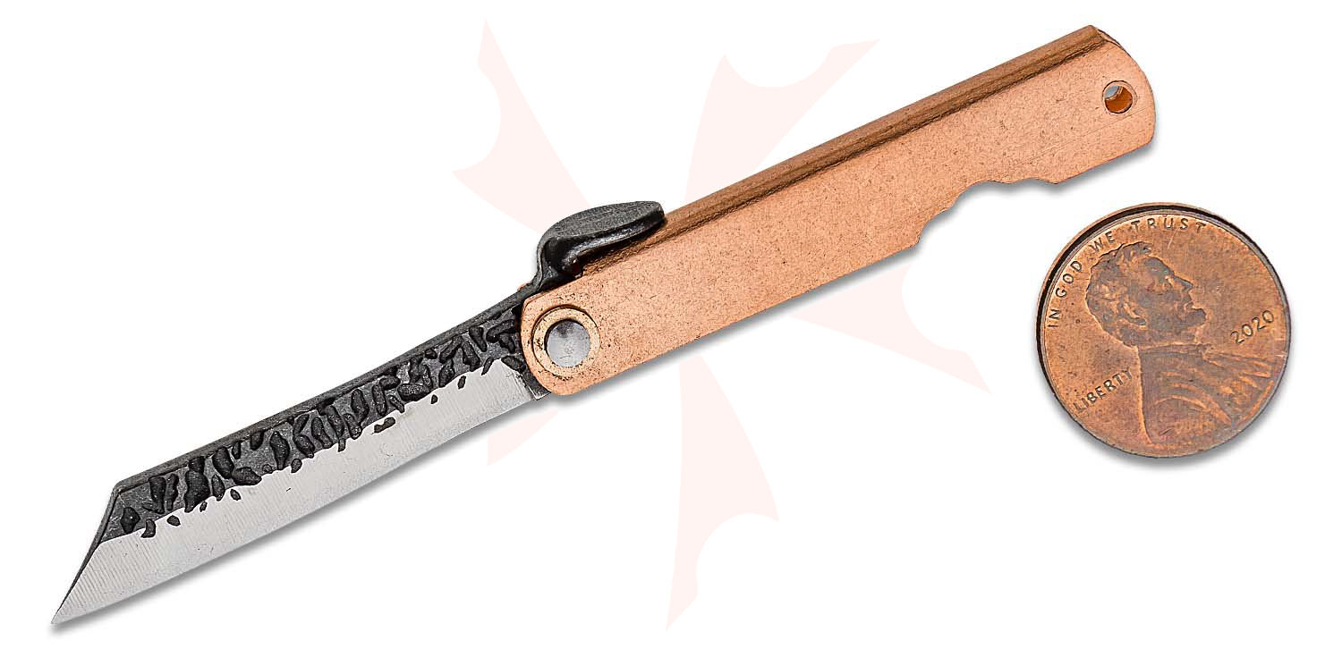 Nagao Higonokami Bonsai Irogane Friction Folding Knife 1.57" Two-Tone ...