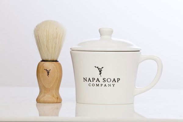 Napa Soap Company Ceramic Shaving Soap Gift Set, Lavender Cedar ...