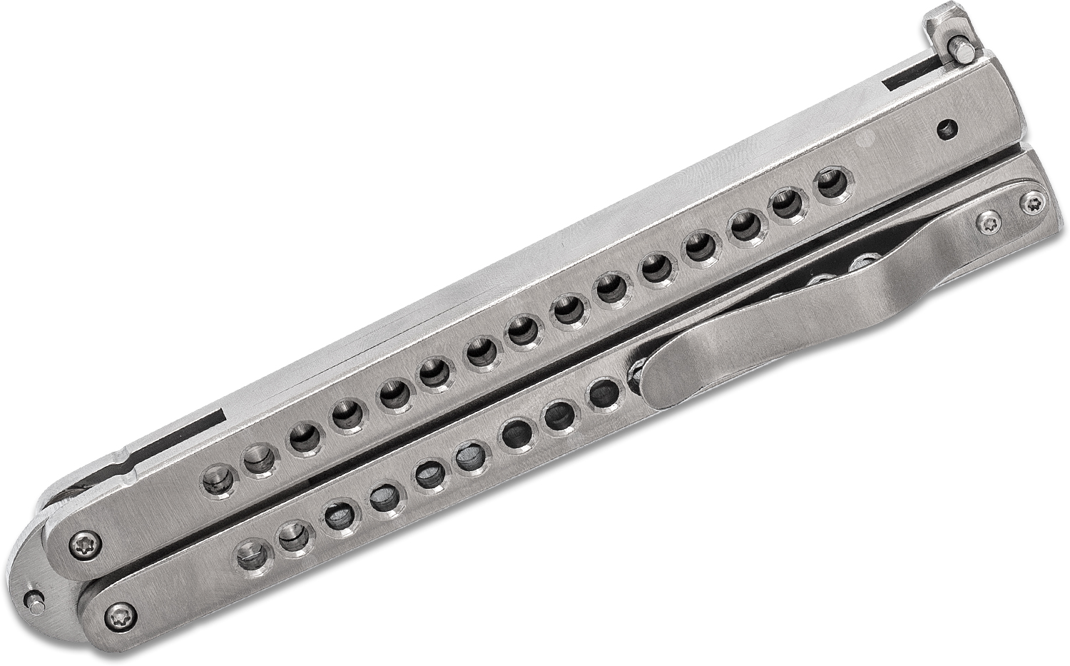 Nathan Dewey Custom Deviant Balisong Butterfly Knife 4.375" Satin 440C ...