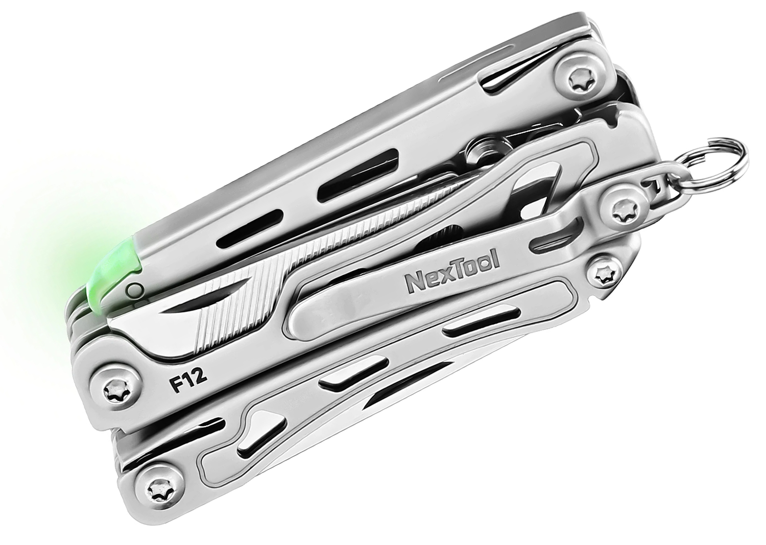 NexTool Mini Flagship F12 Multi-Tool, Silver Stainless Steel Handles ...