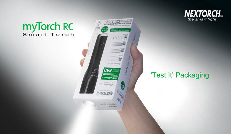 NexTORCH myTorch RC 18650 Smart Torch Unlimited Modes Rechargeable LED ...
