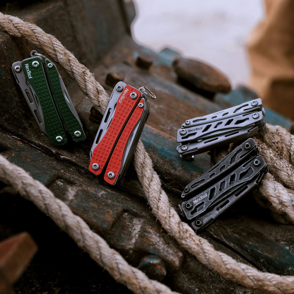 NexTool Mini Flagship Multi-Tool 2.68" Closed, Green Stainless Steel ...