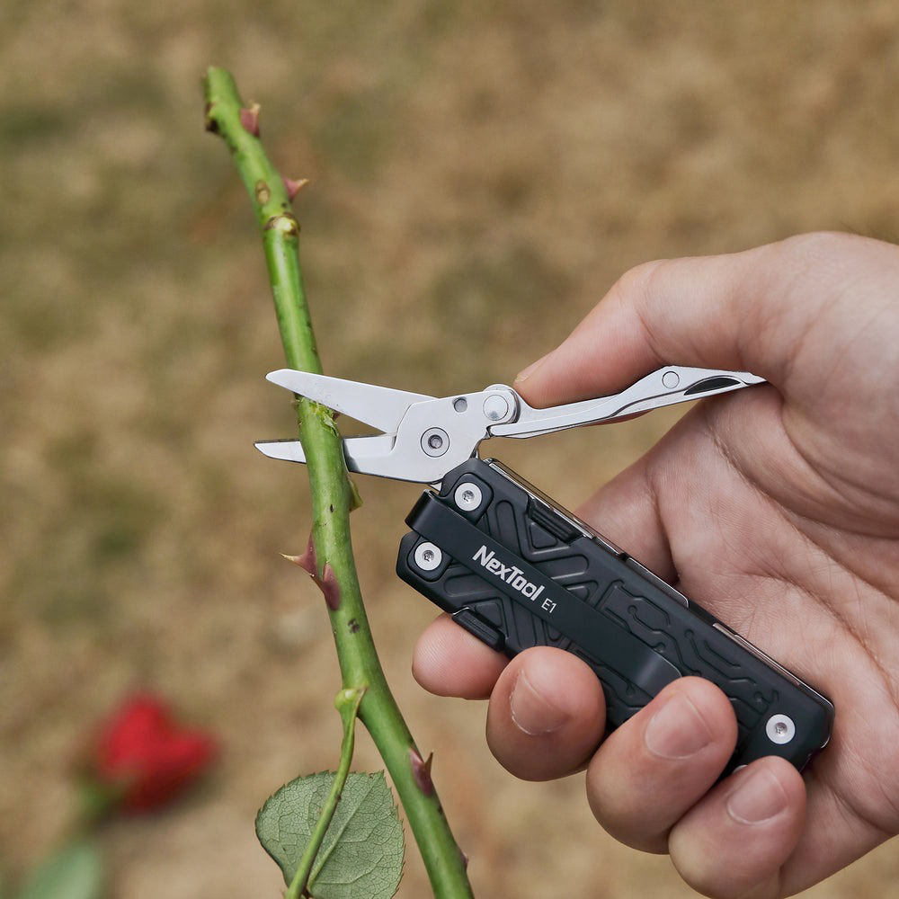 NexTool E1 Pocket Tool Multi-Tool 2.88" Closed, Black Aluminum Handles ...