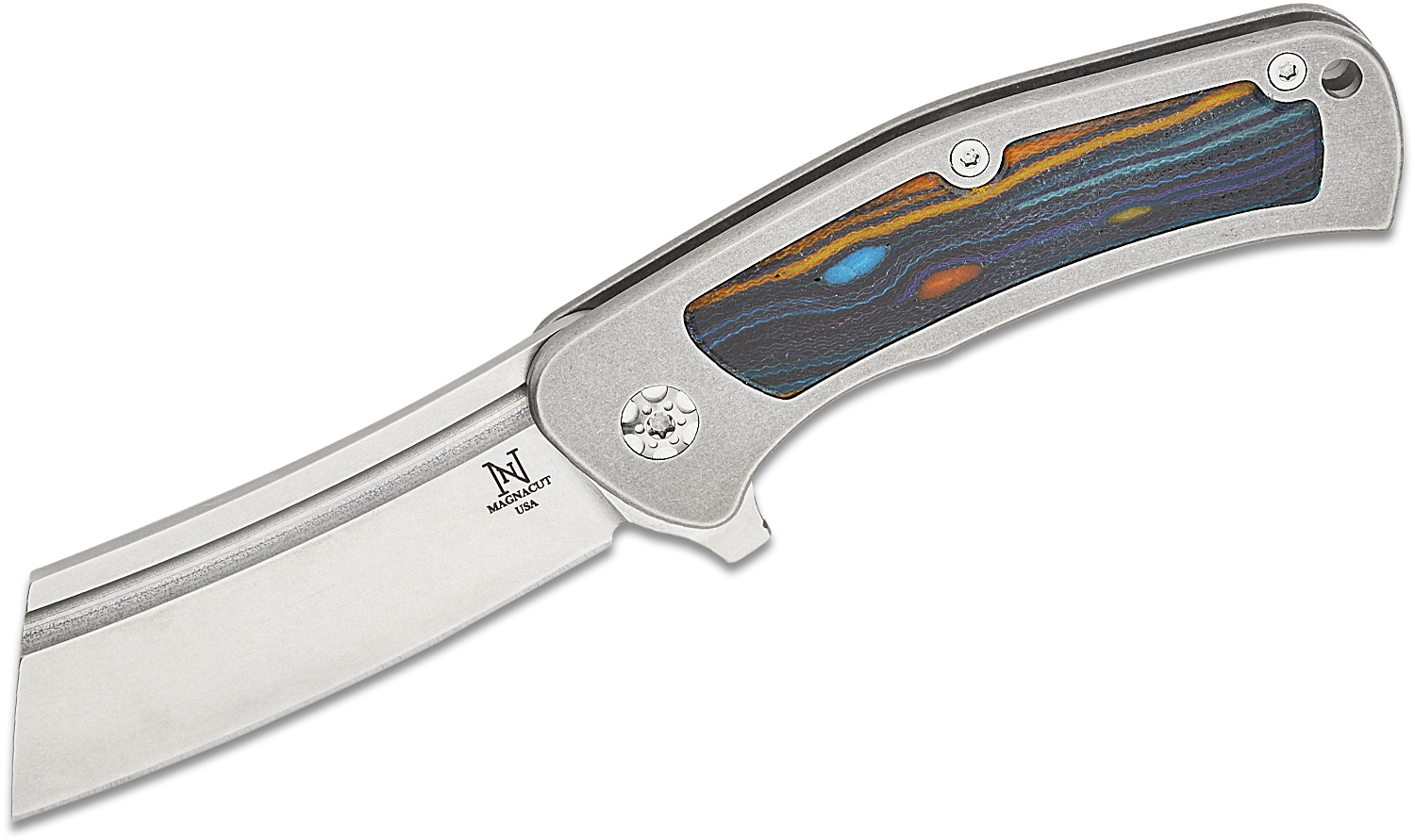 Nicholas Nichols Knives Dreadnought Frame Lock Flipper Knife 3.25" CPM ...