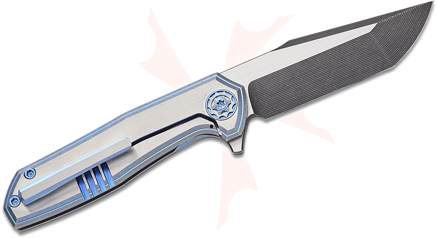 Nick Chuprin Custom Ragnarok V1 #148 Folding Knife 3.25" CPM-S45VN Acid ...