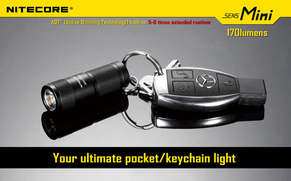 NITECORE SENSMINI CR2 LED Flashlight, 170 Max Lumens - KnifeCenter ...