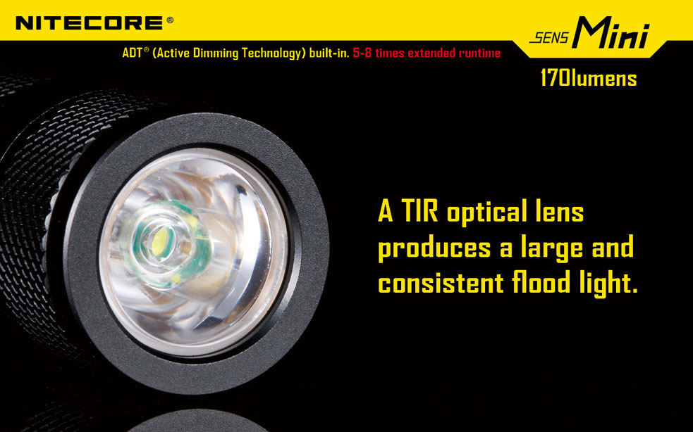 NITECORE SENSMINI CR2 LED Flashlight, 170 Max Lumens - KnifeCenter ...