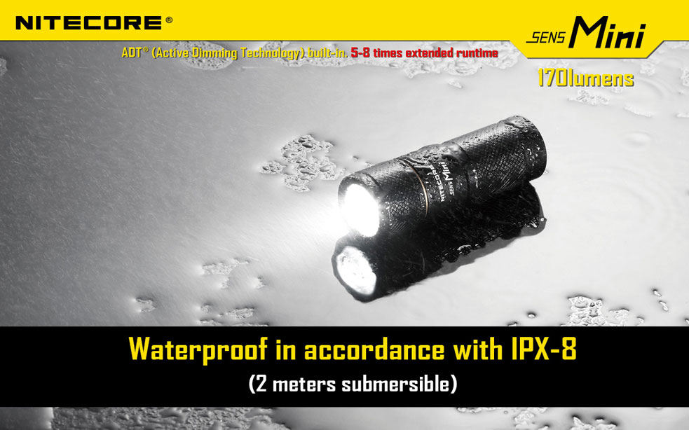 NITECORE SENSMINI CR2 LED Flashlight, 170 Max Lumens - KnifeCenter ...