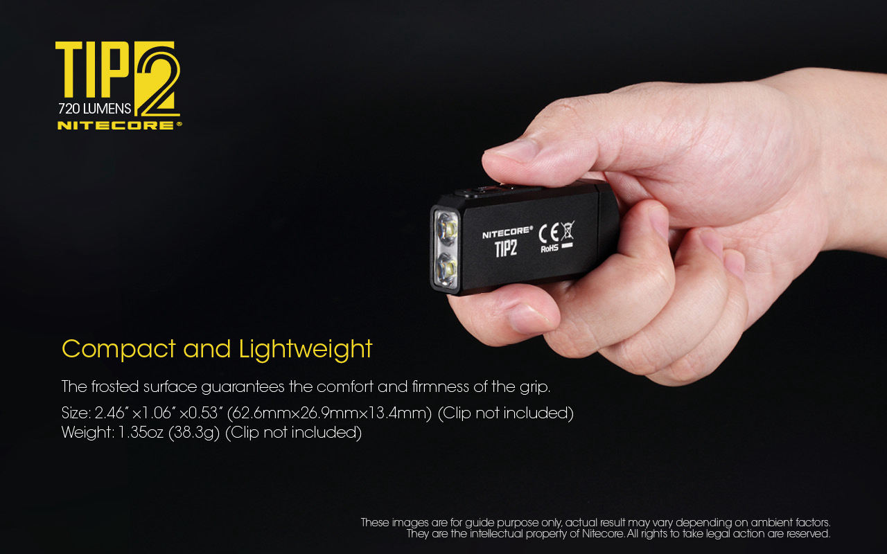 NITECORE T-Series TIP2 Rechargeable Magnetic Keychain LED Flashlight ...