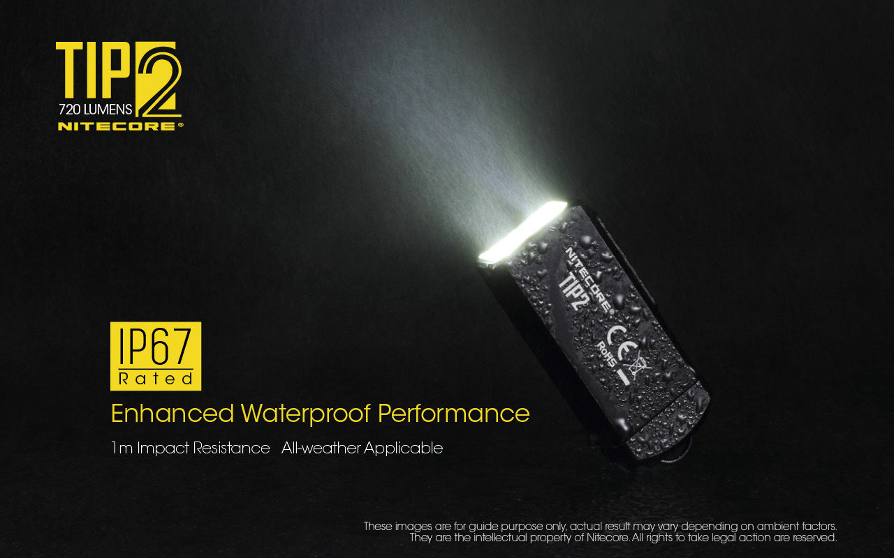 NITECORE T-Series TIP2 Rechargeable Magnetic Keychain LED Flashlight ...