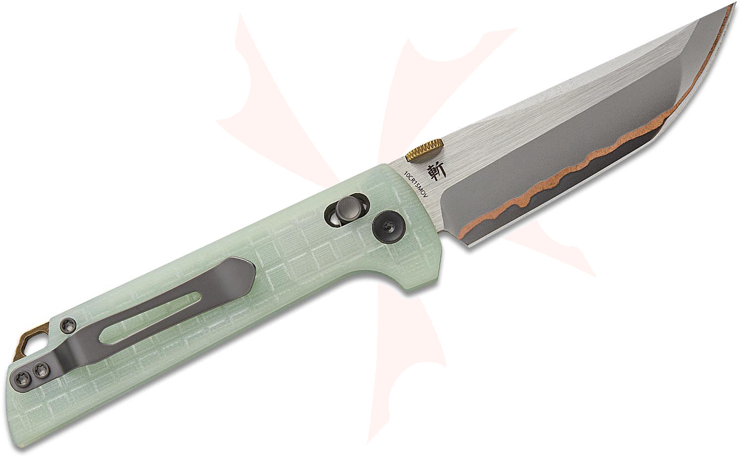 North Mountain Blade Chop Crossbar Lock Folding Knife 3.5" Copper ...